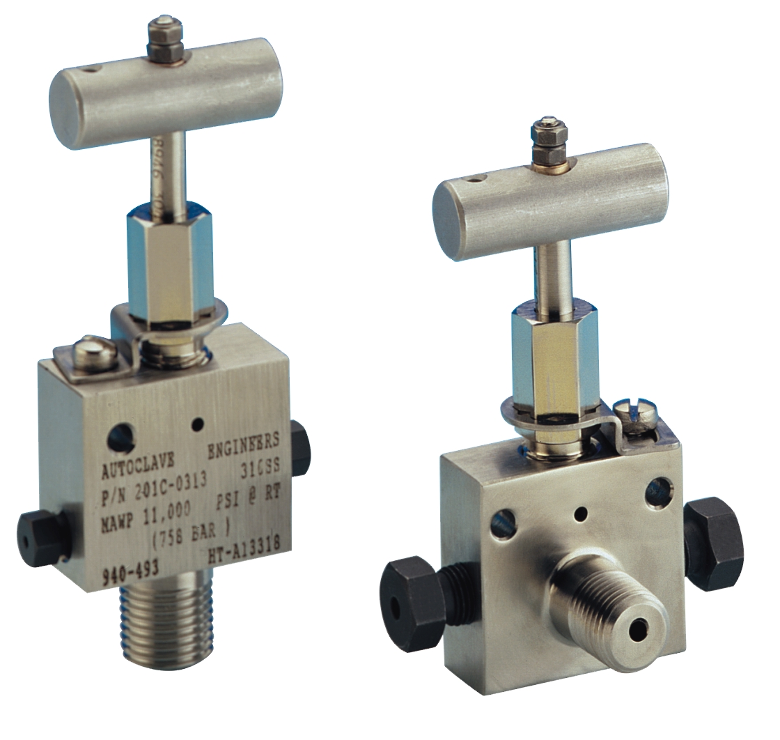 Bottle Valve Series Low Pressure Needle Valves On Parker / Autoclave ...